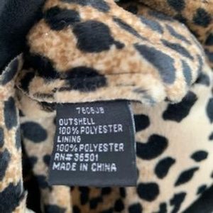 Laura Max | Jackets & Coats | Laura Max Leopard Print Black Mole Skin ...